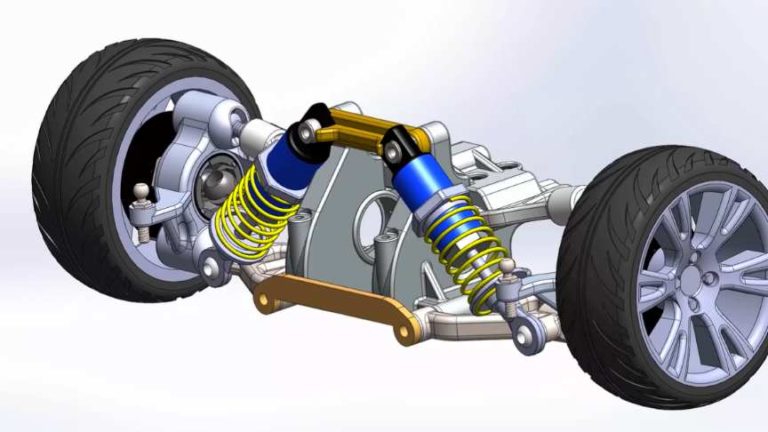 Car s Suspension System Working Principle 3D Animation